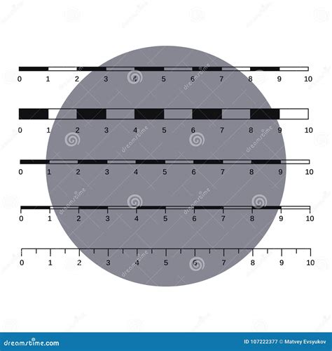 Map Scales Graphics For Measuring Distances Scale Measure Map V Stock