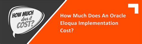 How Much Does An Oracle Eloqua Implementation Cost Tegrita