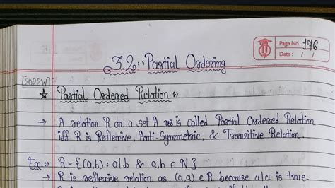 3 2 1 partial ordered relation and set poset chains and anti chains