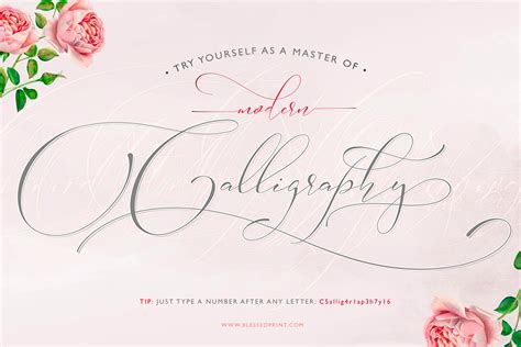 Sophia Font Script Fonts Blessed Print
