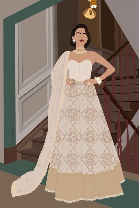 Desi Indian Bridgerton Sabyasachi Digital Art Indian Woman Etsy