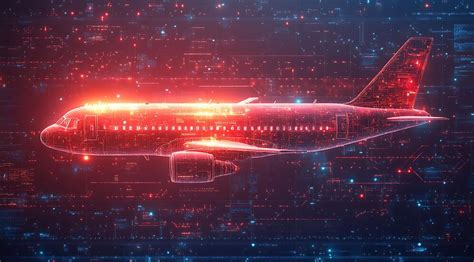 Smart digital airplane artificial intelligence in aviation technology flight navigation safety ...