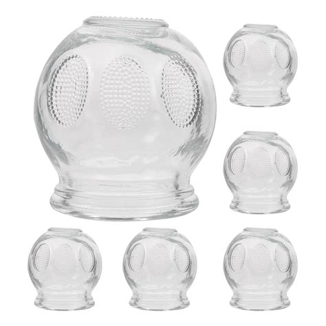 Ounona 6pcs Home Use Glass Cupping Set Massage Cupping Cups For Body