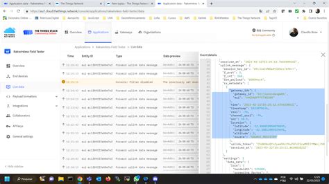 multiples gateways locations in the ttn payload gateways the things