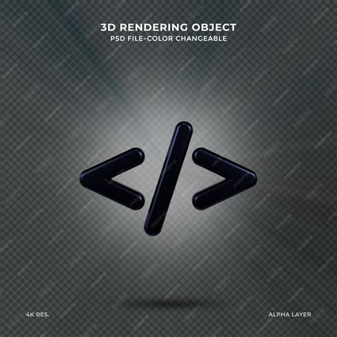 Premium Psd Coding Icon Or Logo Isolated Sign Symbol Programming Code Product Development Icon