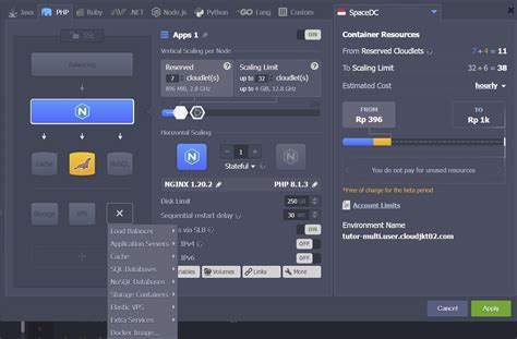cara deploy multi application pada 1 environment di dewacloud