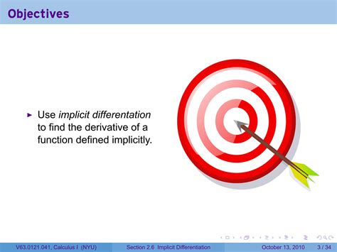 Lesson 11 Implicit Differentiation Section 41 Slides Ppt