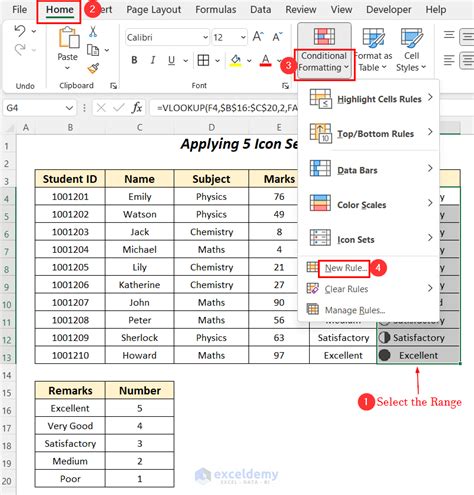 Conditional Formatting Icon Sets Based On Text In Excel