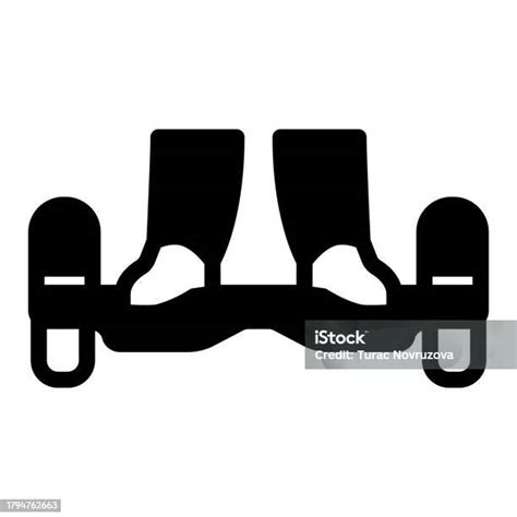 자이로 보드 솔리드 아이콘 전기 운송 개념 흰색 배경에 Gyroscooter 벡터 기호에 발 글리프 스타일 아이콘 모바일 개념 웹 디자인에 다리 벡터 그래픽 0명에 대한