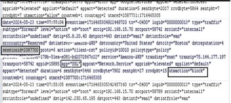 Technical Tip How To Understand The Utm Block Log Fortinet Community