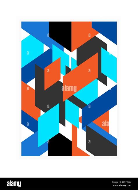 Abstract Background Dynamic Geometric Shapes Compositions Flat And Clean Style Applicable For