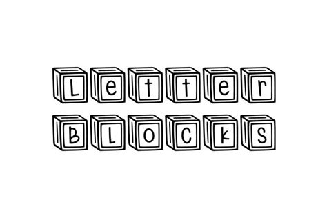 Letter Blocks Font Free Font Download