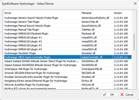 Game Controller Plugin For Hydromagic Hydrographic Survey Software