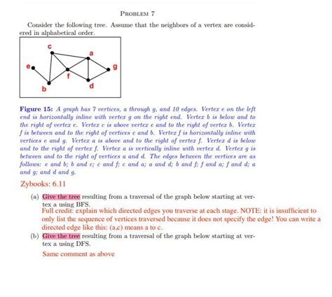 Solved Problem 7 Consider The Following Tree Assume That