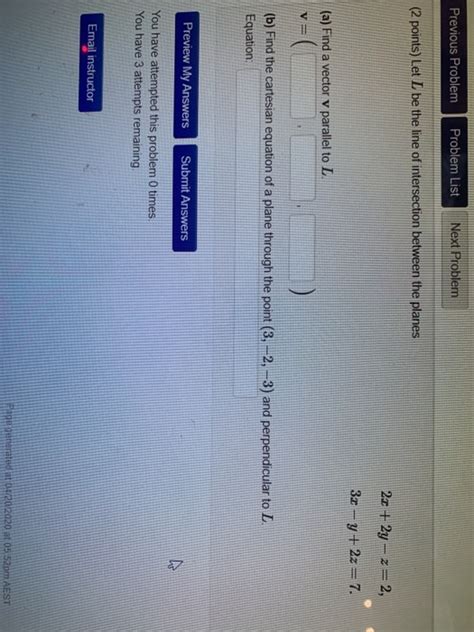 Solved Previous Problem Problem List Next Problem 2 Points