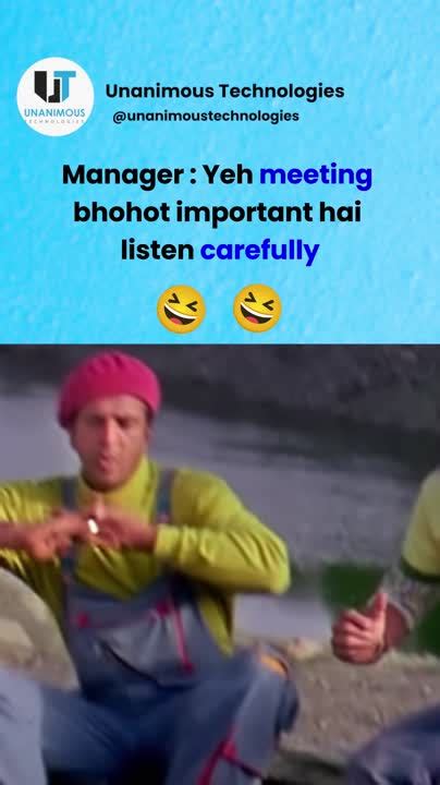 Unanimous Technologies Pvt Ltd On Linkedin Memes Funny Technologies Funniestvideos