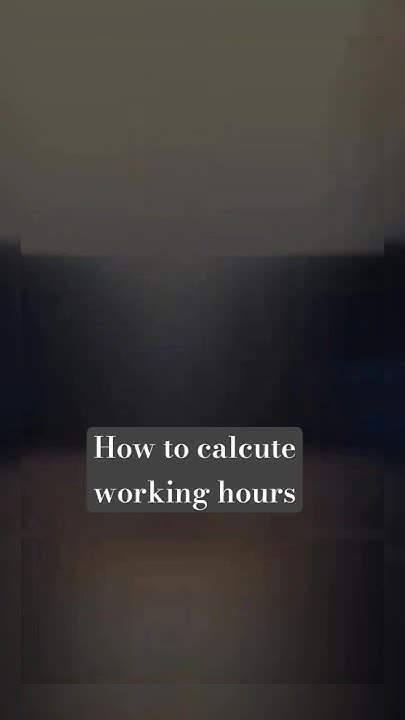 Working Hours Formula Excel Exceltips Exceltricks Youtube