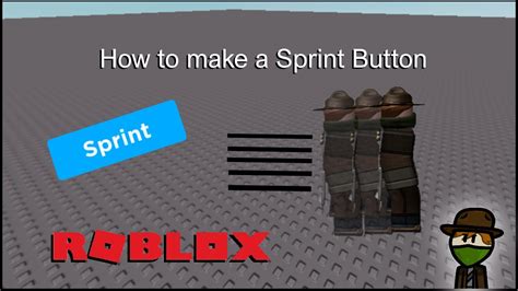 How To Make A Sprint Button ROBLOX Studio Tutorial YouTube