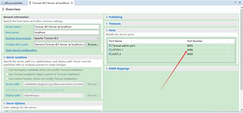 解决eclipse中启动tomcat时出现 port 8080 required by tomcat v8 5 server at