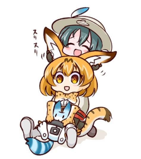 Serval Kaban And Lucky Beast Kemono Friends Drawn By Hono Danbooru