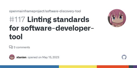 Linting Standards For Software Developer Tool · Issue 117 · Openmainframeprojectsoftware