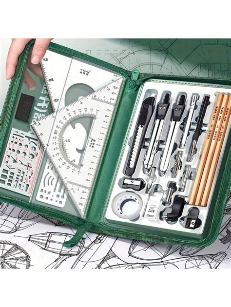 Set Of Babe Drafting Tool Set Mechanical Engineering And Architecture Circular Drafting