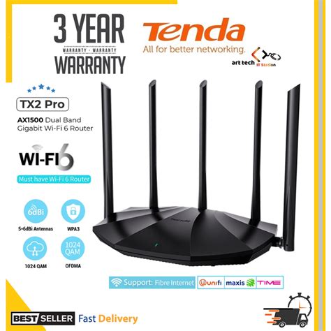 Tenda Tx Pro Ax Dual Band Gigabit Quad Core Wi Fi Ac Smart Dualband Ac Ap Mode