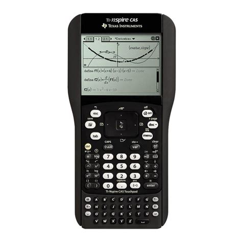 Texas Instruments Ti Nspire Cas Reference Manual Pdf Download Manualslib