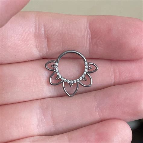 Cute Septum Ring Silver Titanium Septum Piercing Septum Jewelry Septum Clicker Gold Septum