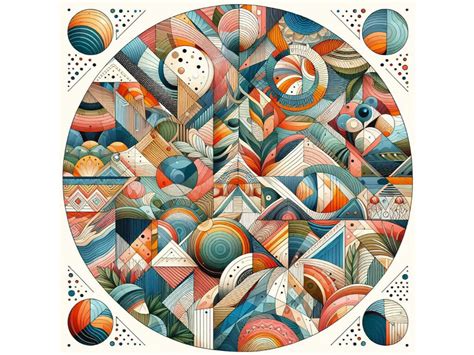 Abstract Summer Geometric Seamless Pattern By Dianaxstoyanova TheHungryJPEG