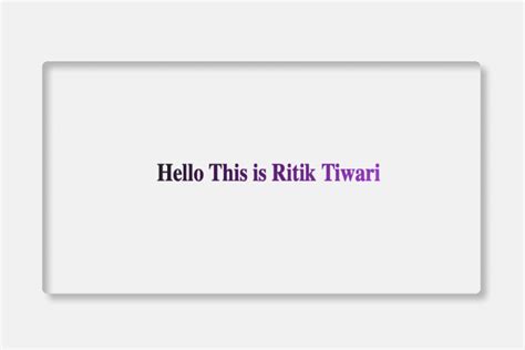 Gradient Text With Html And Css Ritik Tiwari Medium