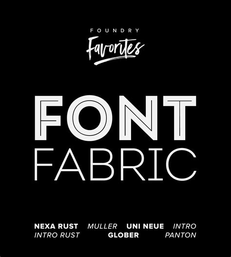 Foundry Favorites Fontfabric Youworkforthem