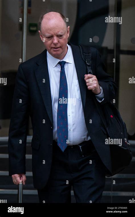 Chief Medical Officer Sir Chris Whitty Leaving After Giving A Statement