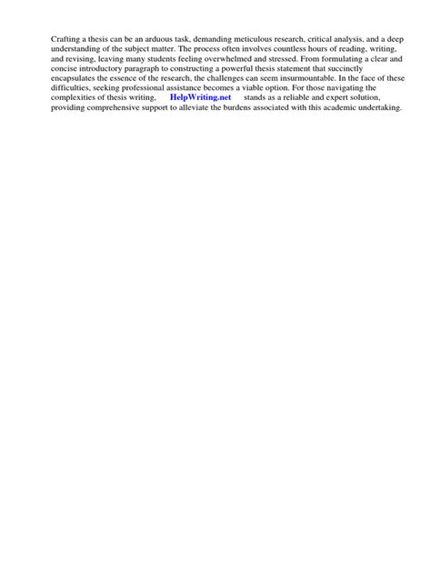 Introductory Paragraph Succinct Thesis Statement Pdf