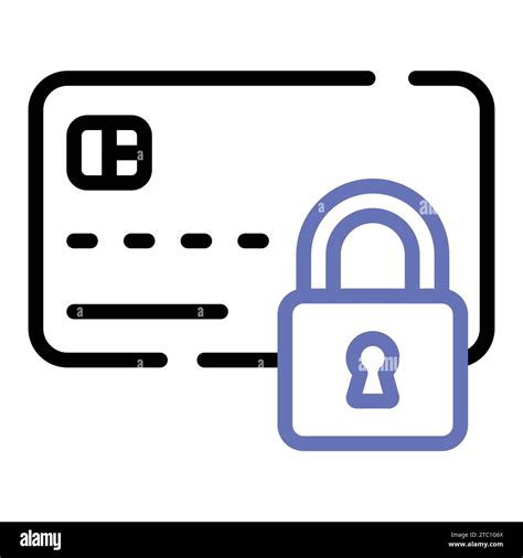 atm card with padlock secure payment concept icon credit card