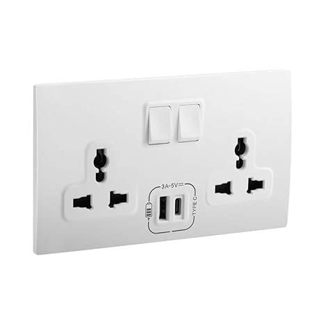 Universal Switched Socket USB A C Type
