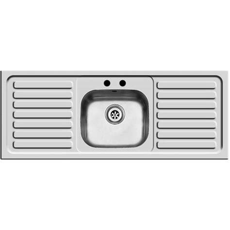 Pyramis Melite 1310 X 510mm 2 Tap Hole Kitchen Sink