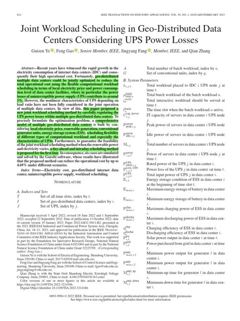 Joint Workload Scheduling In Geo Distributed Data Centers Considering