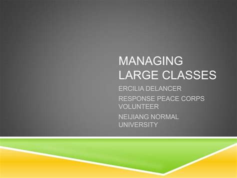Managing Large Classespptx Pptx