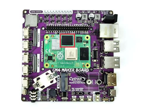 Boot Up Raspberry Pi Cm4 On Cm4 Maker Board