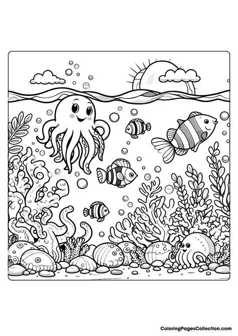 Ocean Coloring Pages And Sheets Free Printable