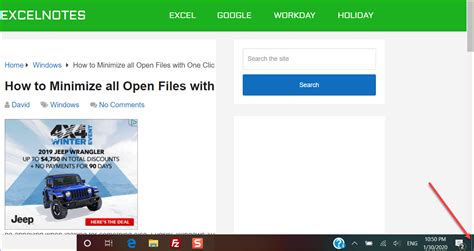 How To Minimize All Open Files With One Click ExcelNotes