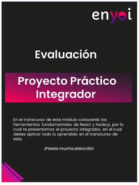 Proyecto Integrador Módulo 3 Reactnode Pdf