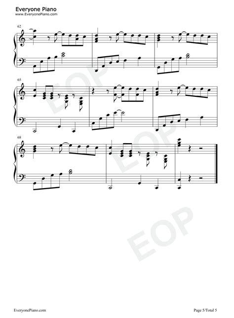 日不落 蔡依林五线谱预览 Eop在线乐谱架