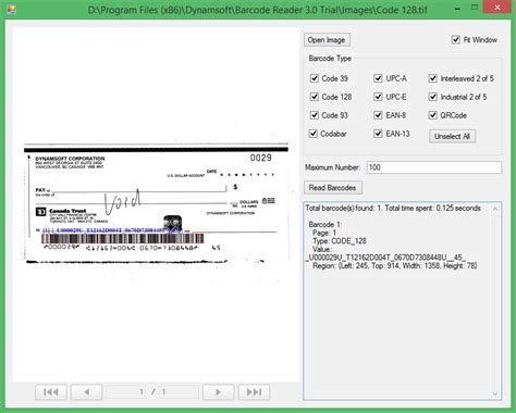 Read Barcodes From Images In C