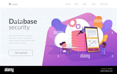 Cloud Storage Landing Page Template Stock Vector Image And Art Alamy