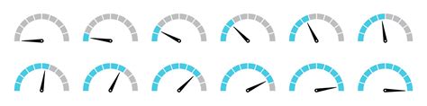 Premium Vector Speedometer Infographics In Sky Blue Color Speedometer