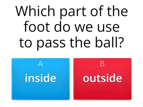 Football Passing Quiz Football Passing Quiz