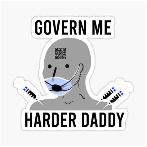 Govern Me Harder Daddy Sticker For Sale By YeoDesign Redbubble