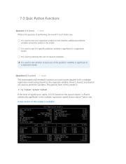 Quiz Python Functions Docx Course Hero